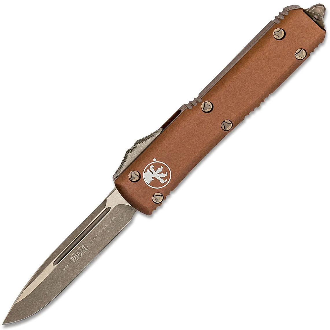 Автоматический нож Microtech Ultratech Drop Point Apocalyptic Bronze