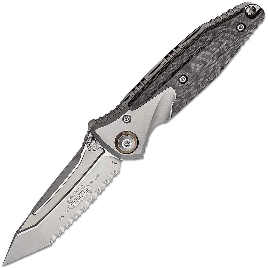 Нож Microtech Socom Bravo Tanto Point Bead Blast BRZ Pivot PS Serrated ...