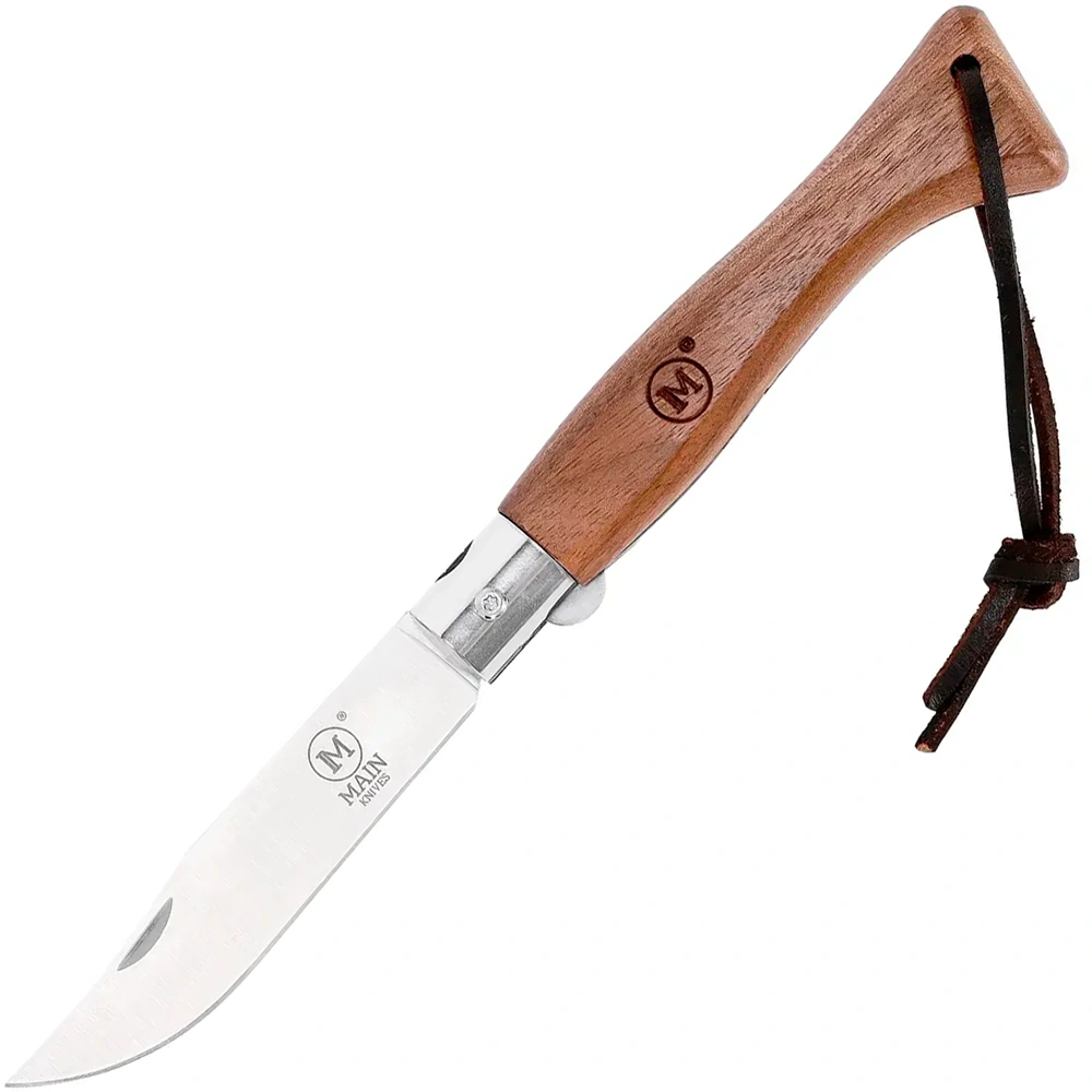 Нож Main Knives Italian line 95 mm Blade Walnut Wood PU Loop Brown