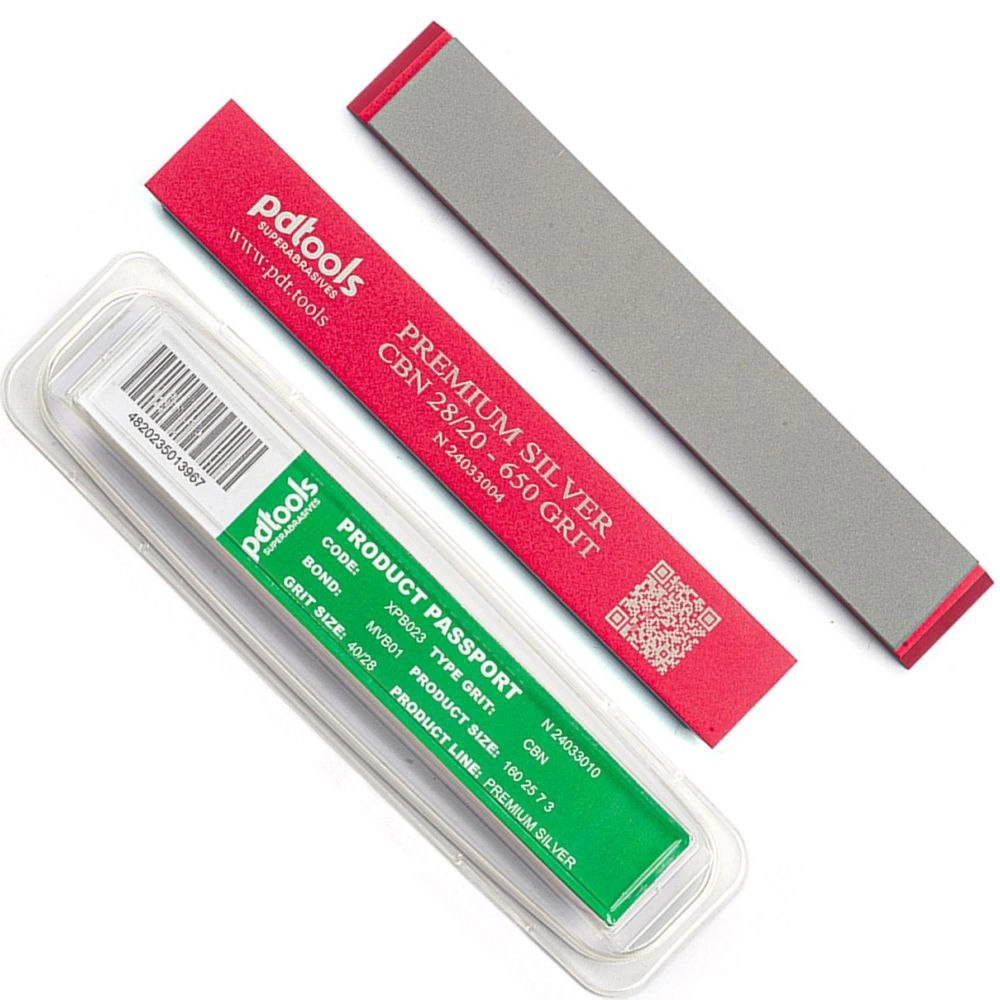 Эльборовый камень PDT (Poltava) Premium Silver на керамо-металлической ...