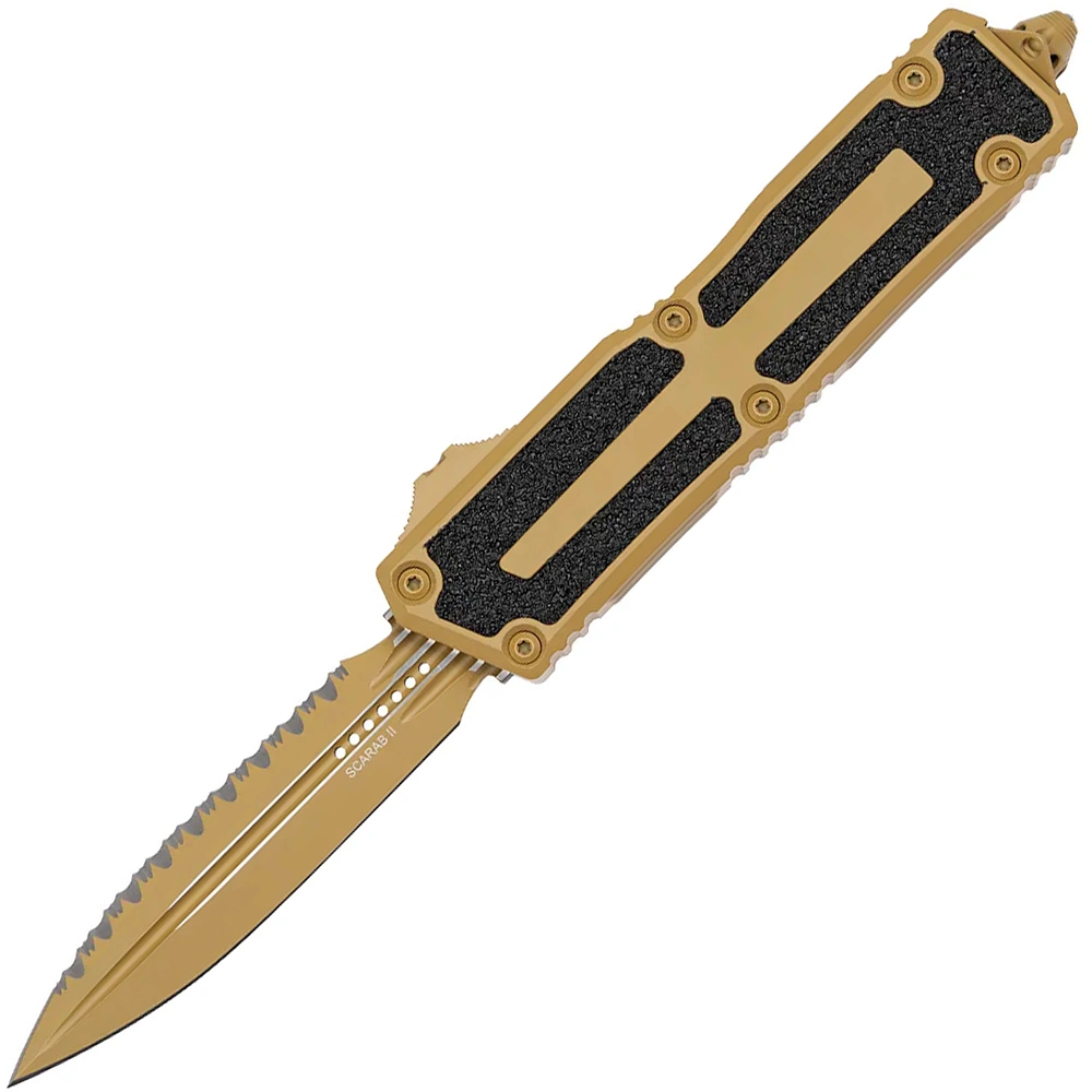 Ніж Microtech Scarab 2 Gen 3 D/E Full Serrated RAL-8000 Cerakote Ral