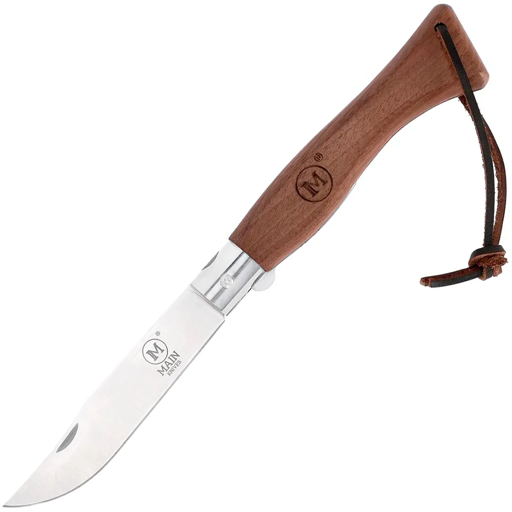 Нож Main Knives Italian line 105 mm Blade Walnut Wood PU Loop Brown